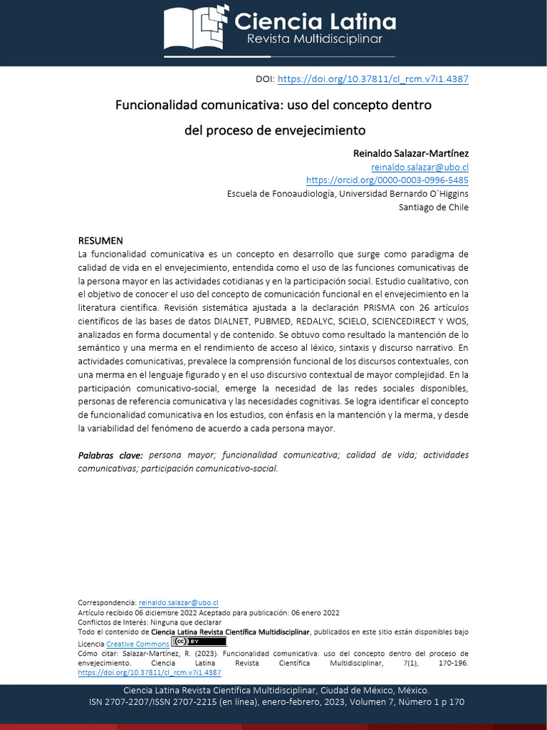 4387-Texto Del Artículo-17375-1-10-20230118 | PDF | Envejecimiento ...