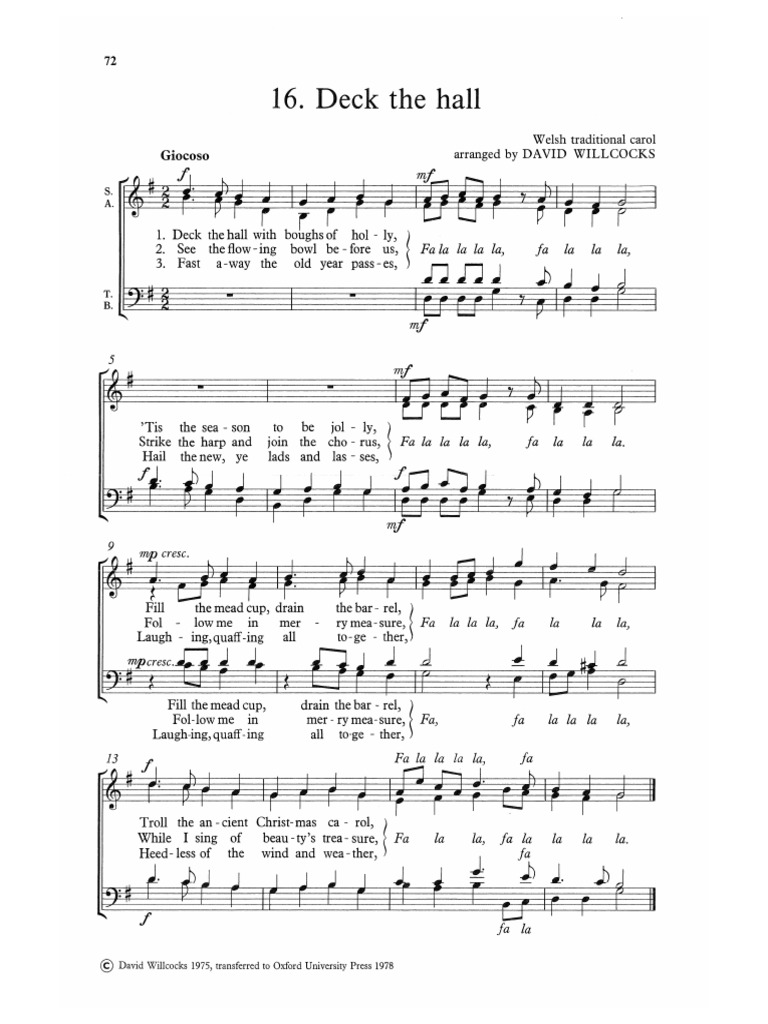 Deck The Hall (WILLCOCKS) | PDF