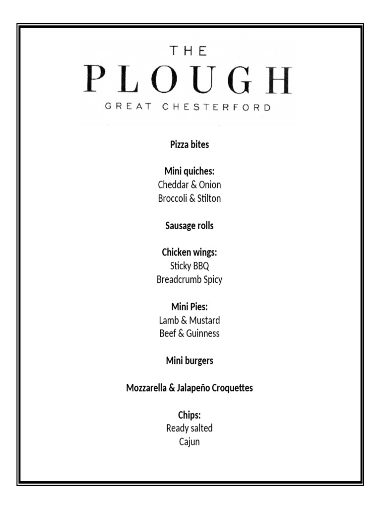 Wake Menu | PDF