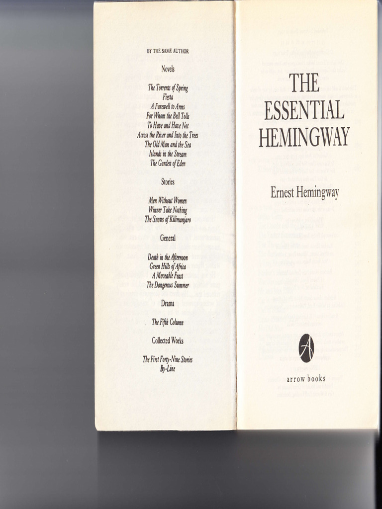 Hemingway - Cat in The Rain | PDF