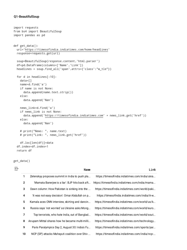 Web - Scrapping - Ipynb - Colab | PDF