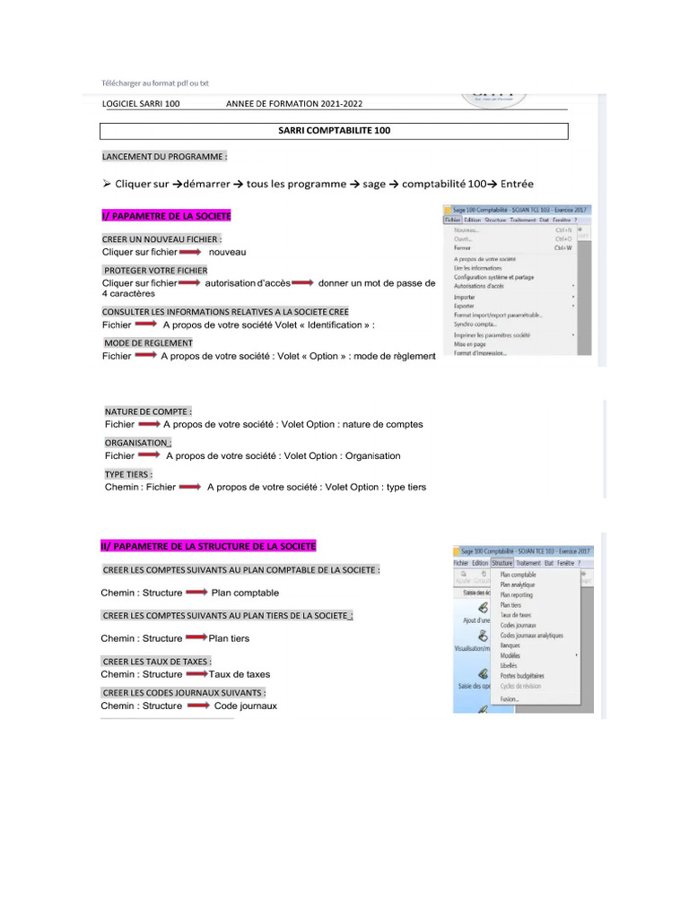Resume de Cours Saari Compta | PDF
