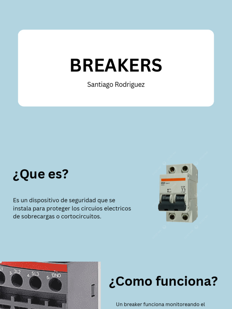 Tipos y Función de Breakers Eléctricos | PDF