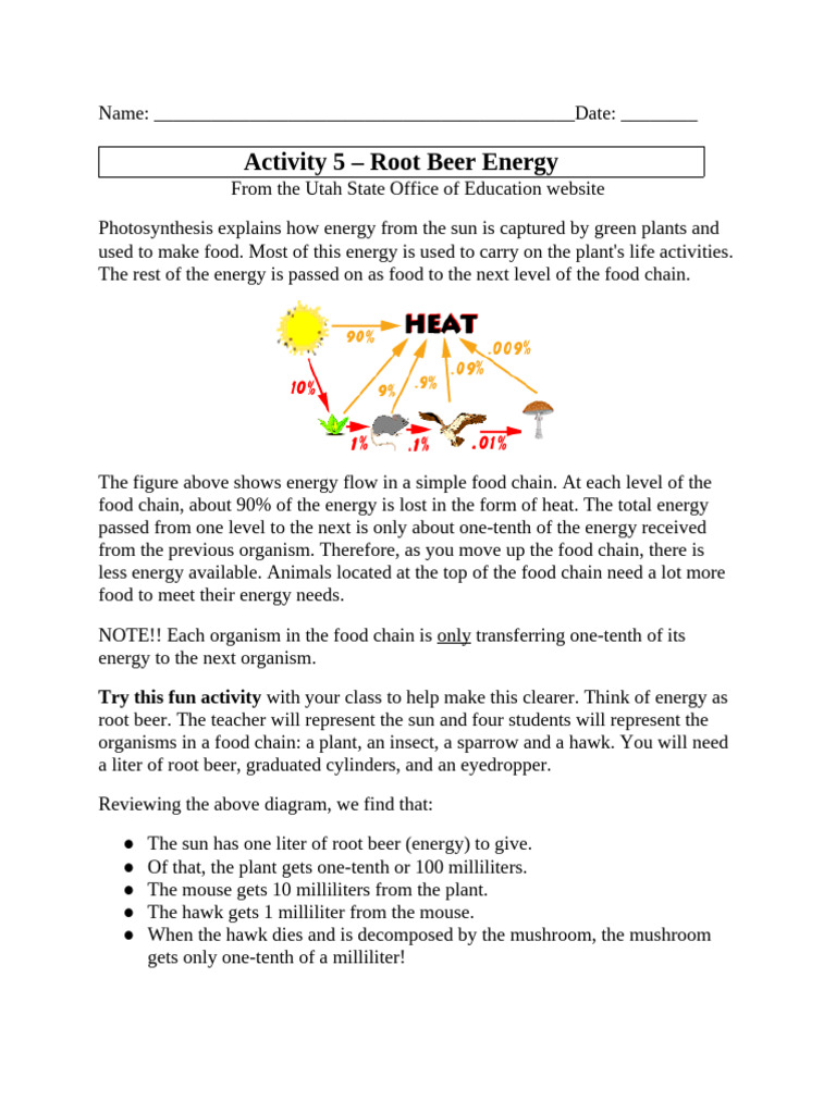 Life Science Ecosystems Population Balance Activity 5 Student Sheets ...