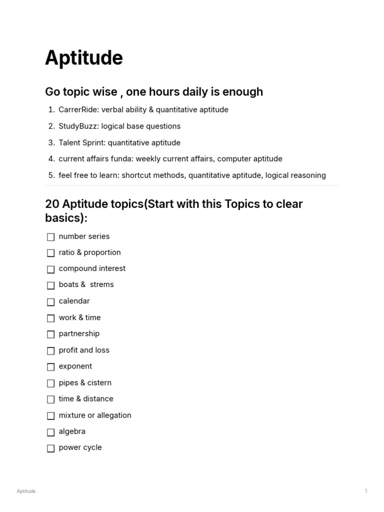 Aptitude | PDF