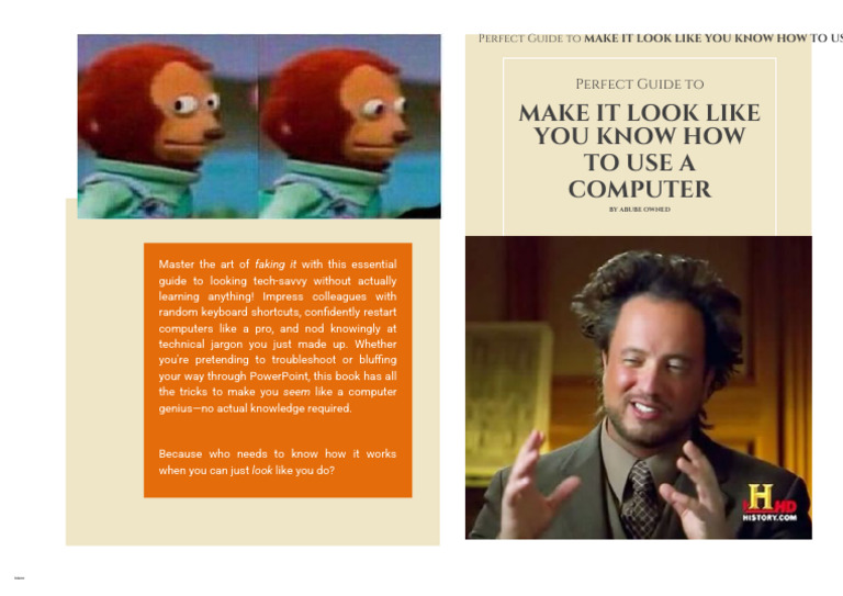 Make It Look Like You Know How To Use A Computer | PDF