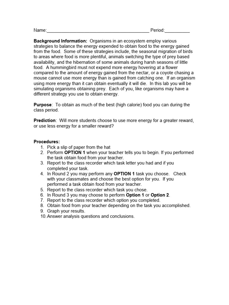 Student Sheet | PDF | Foods
