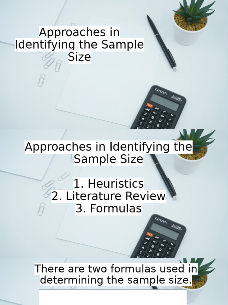 Slovins and Lynch Formula | PDF
