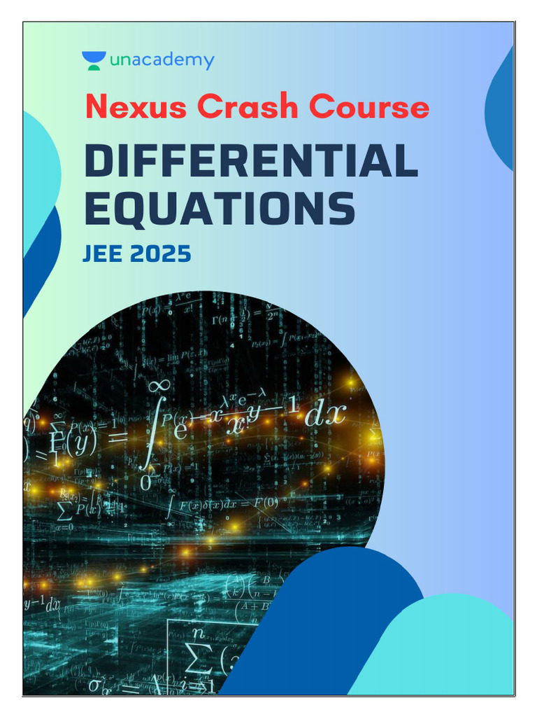 Differential Equations Nexus Crash Course- Practice Sheet 1736751229783 ...