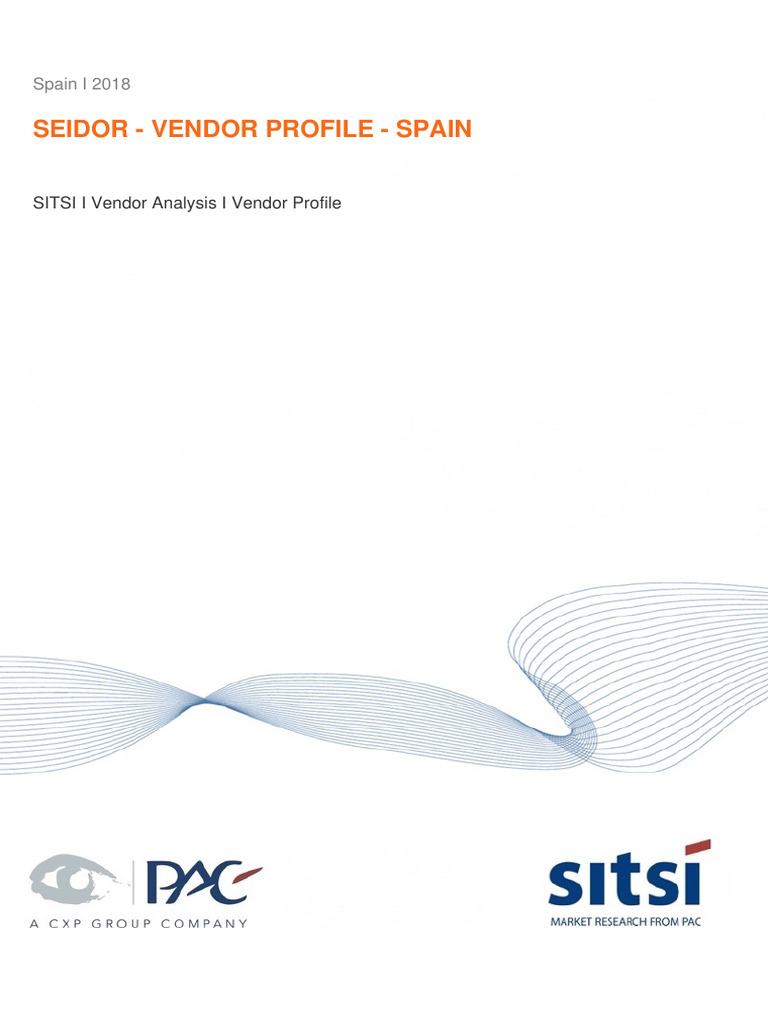 Seidor Vendor Profile Spain 20181113 | PDF | Cloud Computing | Computing