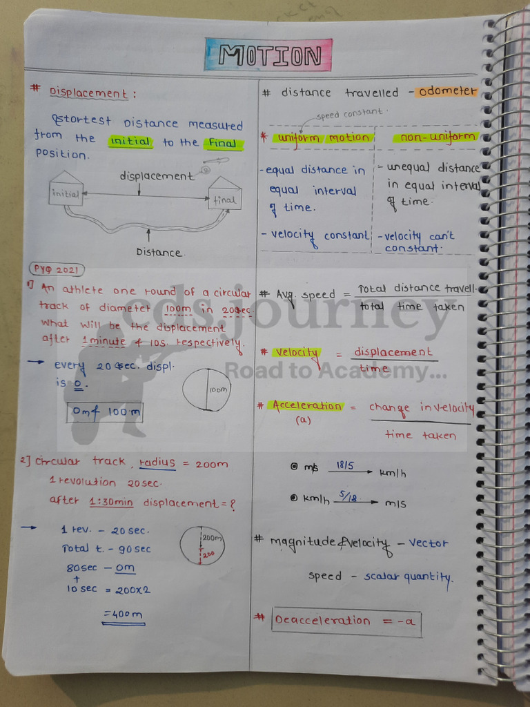 Physics class notes pdf | PDF