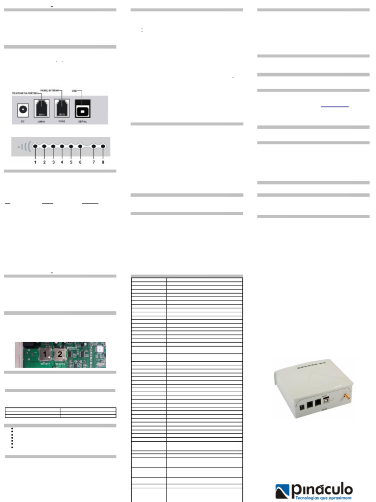Instalacao e Operacao PORTEIRO MP2T | PDF | USB | Telefone
