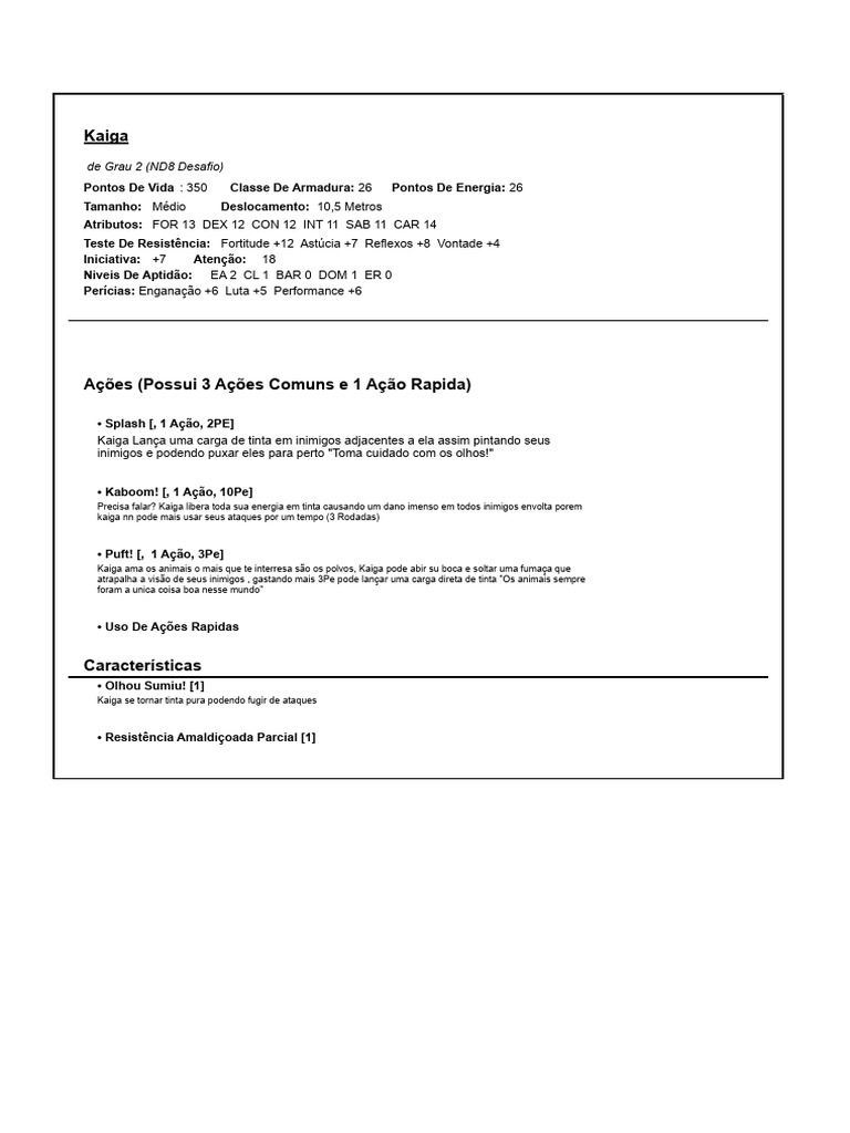 Kaiga - Cópia de Ficha Final | PDF