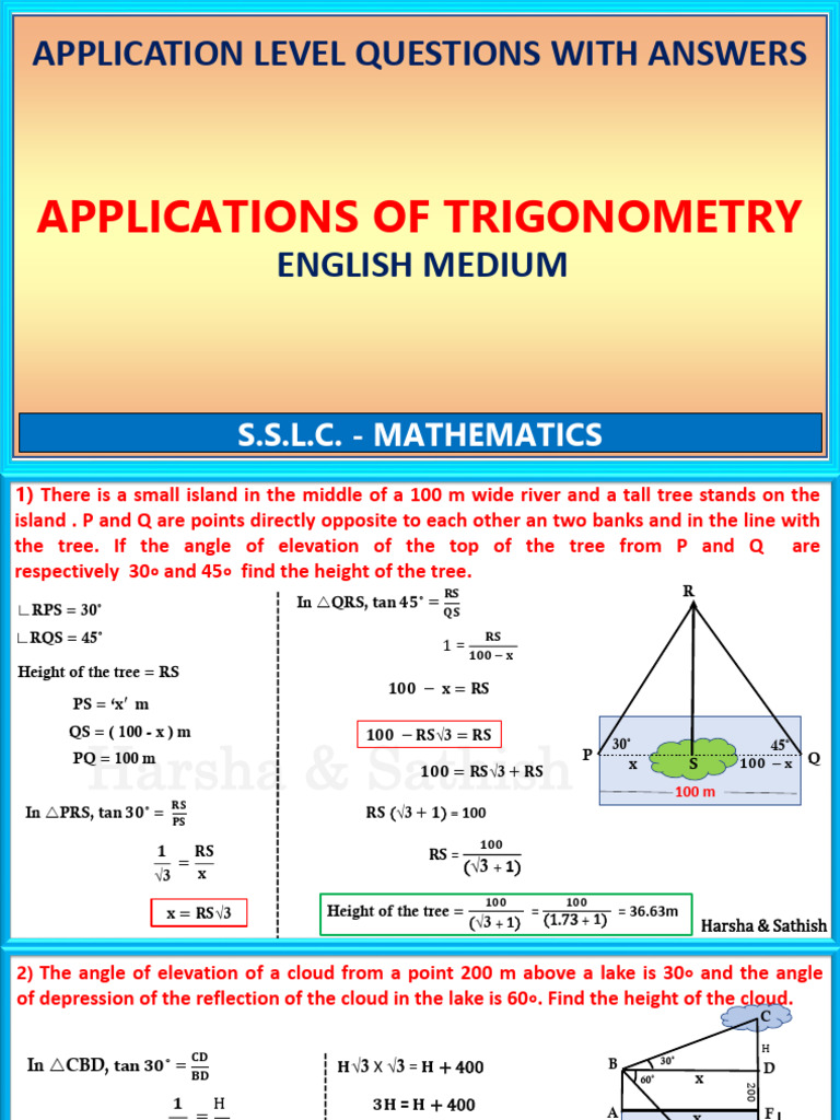 12 Trigonometric Applications - em | PDF
