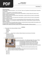 Class 9 SST Half Yearly Exam Sample Paper 2025-26 | PDF | French ...