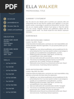 Resume Template Jennifer | PDF | Résumé | Copyright