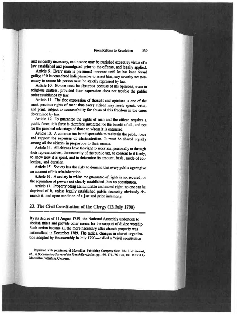 Civil Constitution of The Clergy | PDF