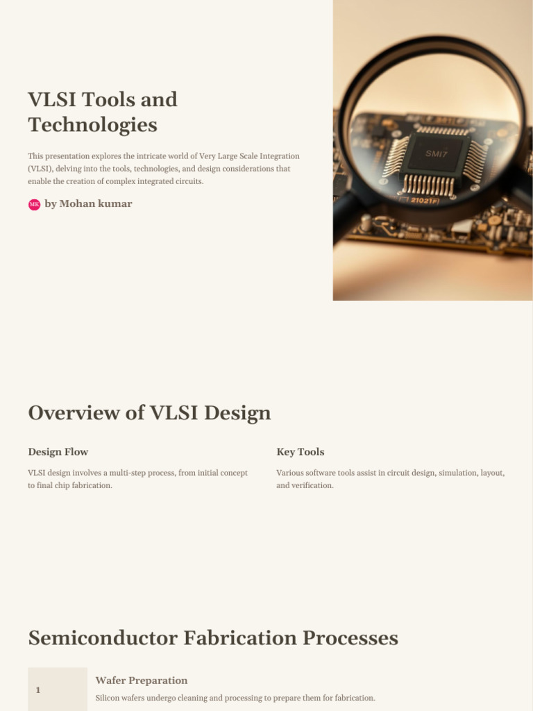 VLSI-Tools-and-Technologies | PDF | Electronic Circuits | Digital Electronics