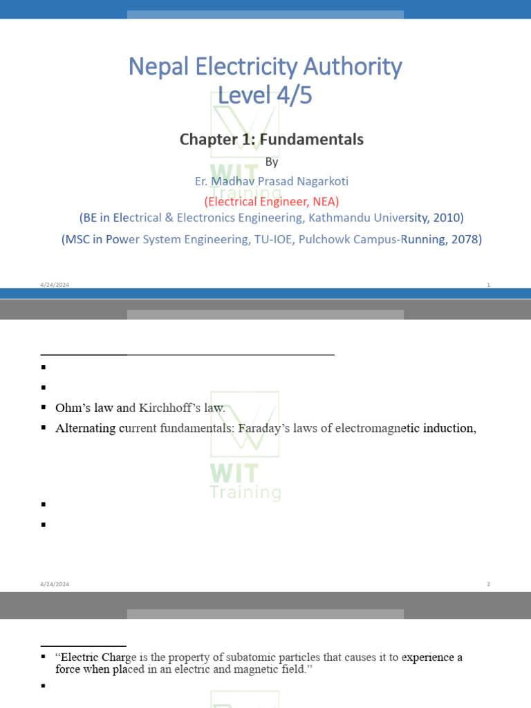 Chapter1-Fundamentals Watermark | PDF | Electromagnetic Induction | Inductor