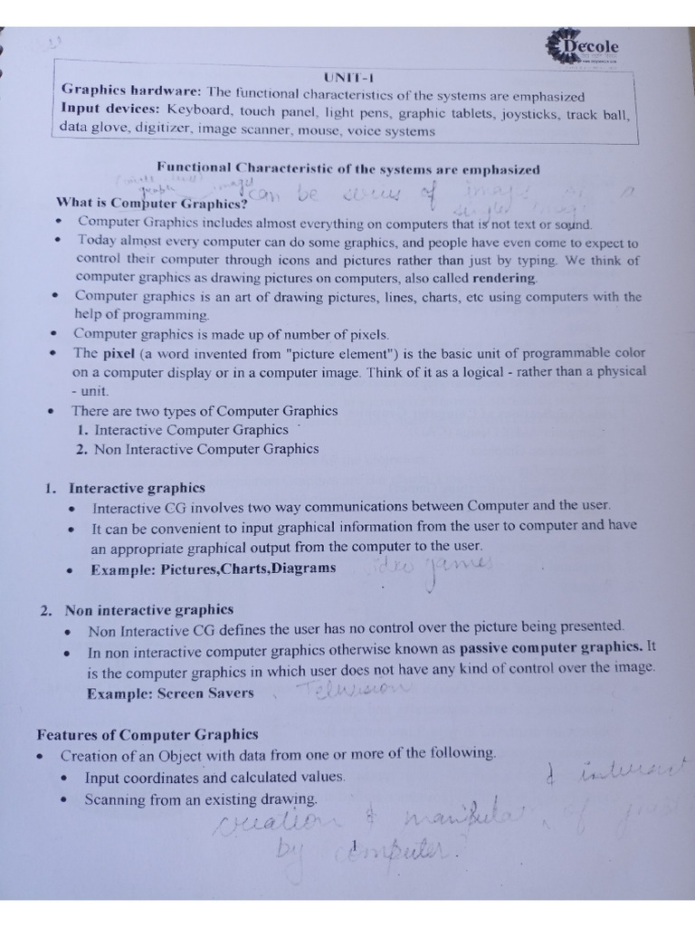 Computer Graphics | PDF