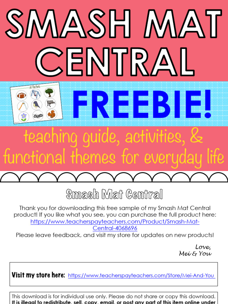 Functional Smash Mats for Speech Therapy | PDF | Human Communication