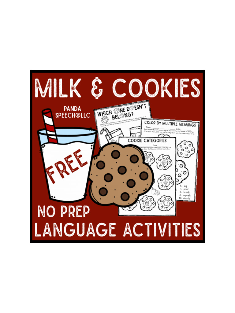 Milk & Cookies: No Prep | PDF