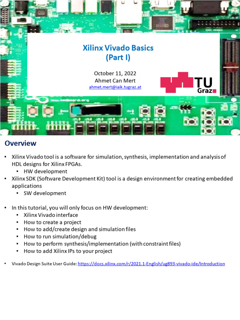 Xilinx Vivado Tutorial for PYNQ-Z2 | PDF | Field Programmable Gate ...