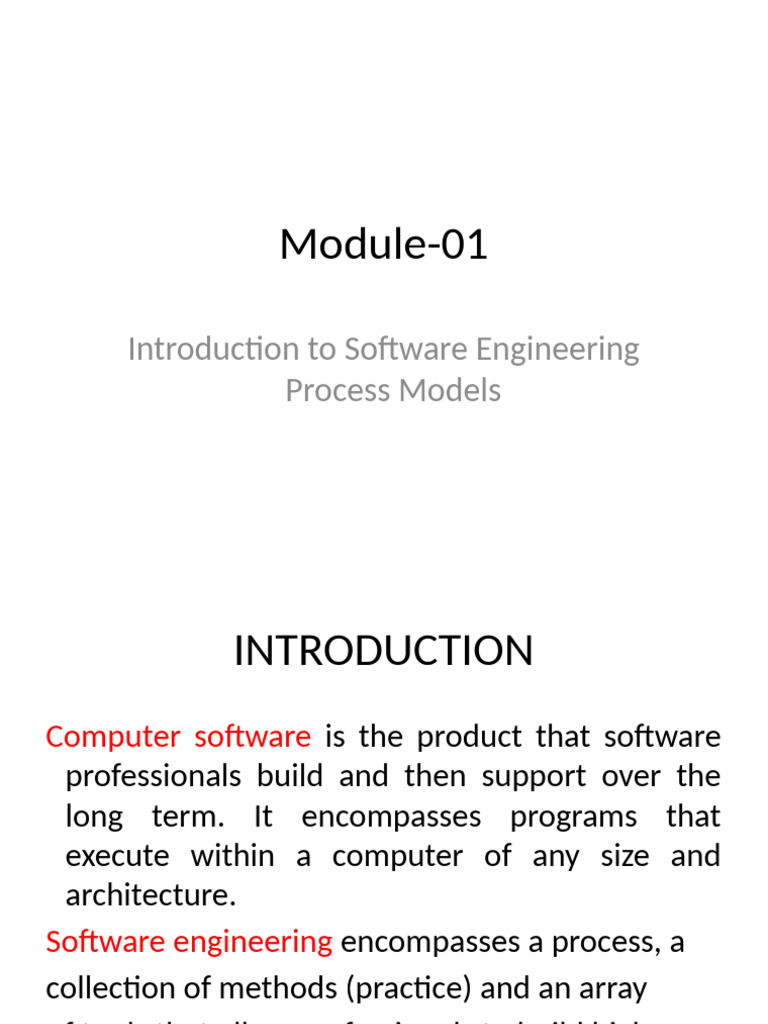 SE&PMModule 01 Parta | PDF | Software | Software Quality