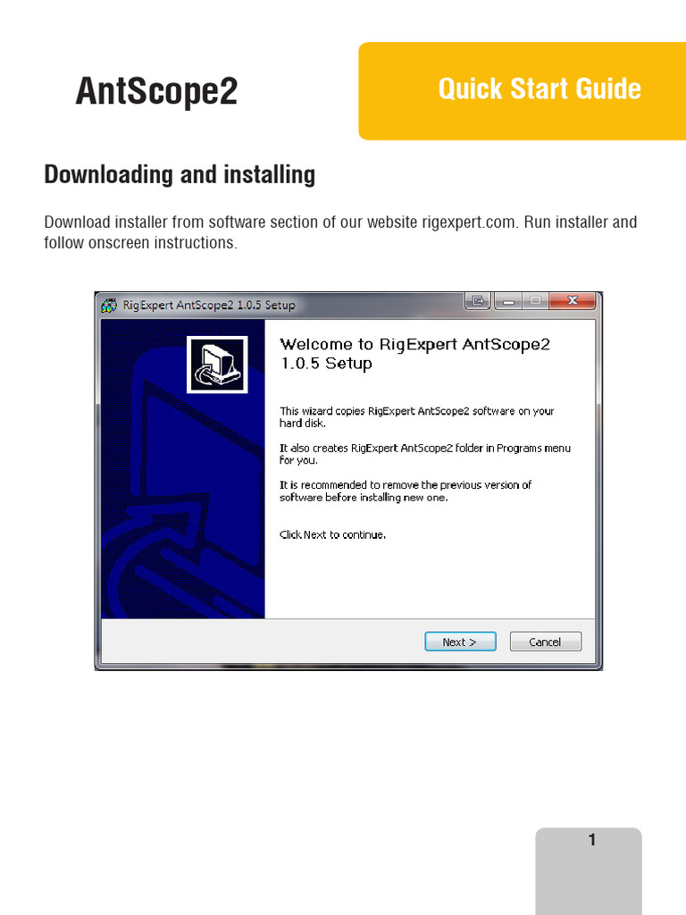 QuickStartGuide AntScope2 en | PDF