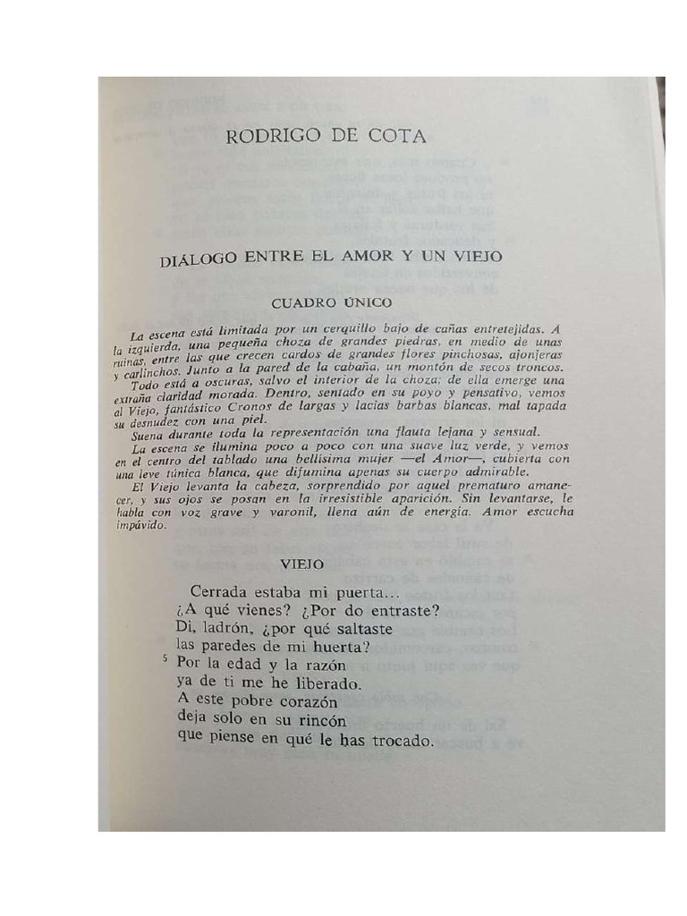 Dialogo Del Amor y Un Viejo Castalia | PDF