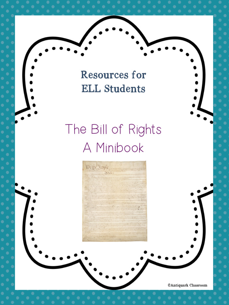 ELL Minibook: The Bill of Rights | PDF | United States Bill Of Rights ...