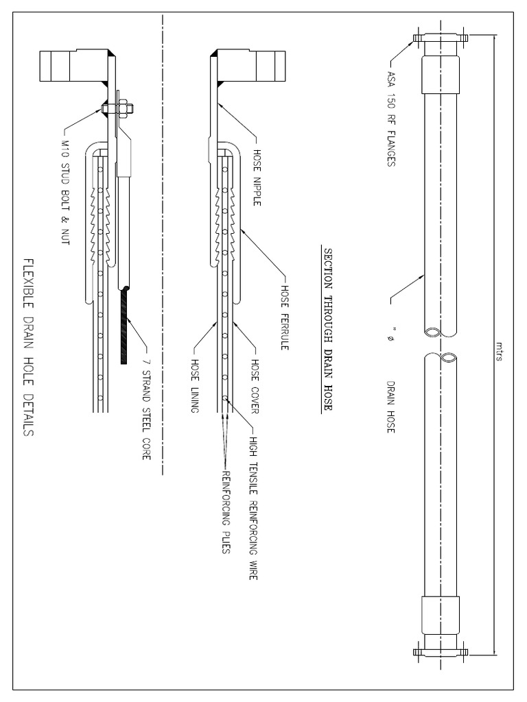 Flexible Drain Hose Drawings | PDF