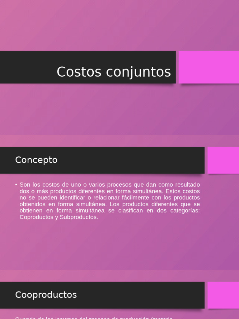 Costos Conjuntos | PDF
