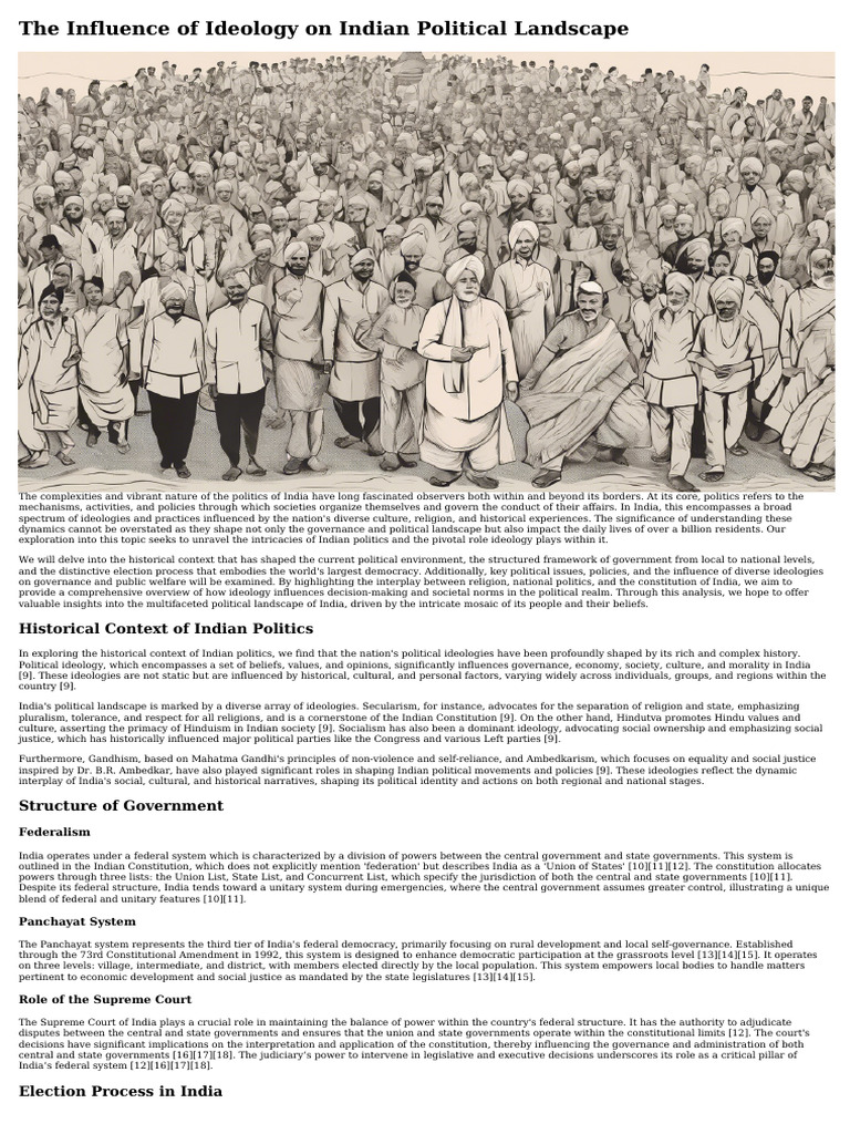 The Influence of Ideology On Indian Political Landscape | PDF ...