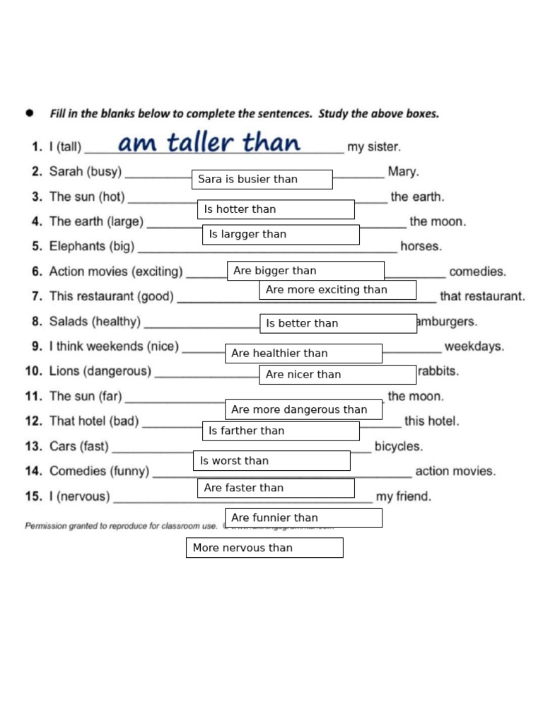 Inlges Adjectives | PDF