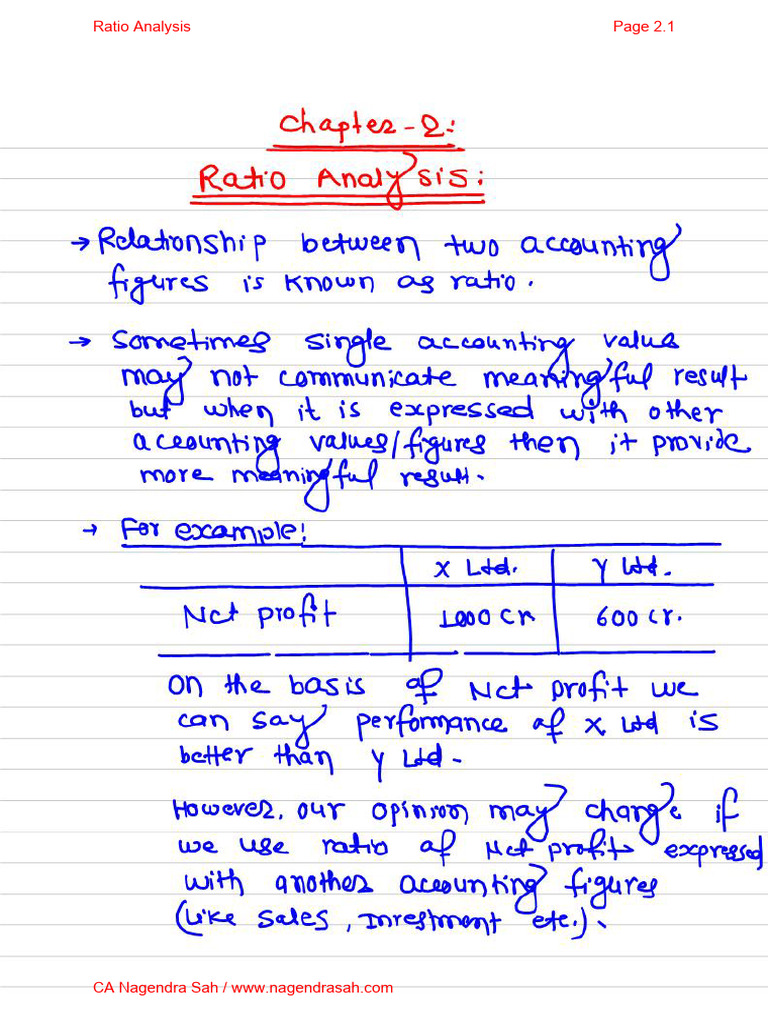 2_Ratio Analysis | PDF