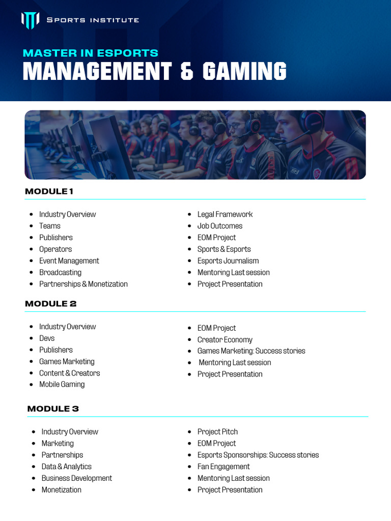 Comprehensive Guide to Esports & Gaming | PDF