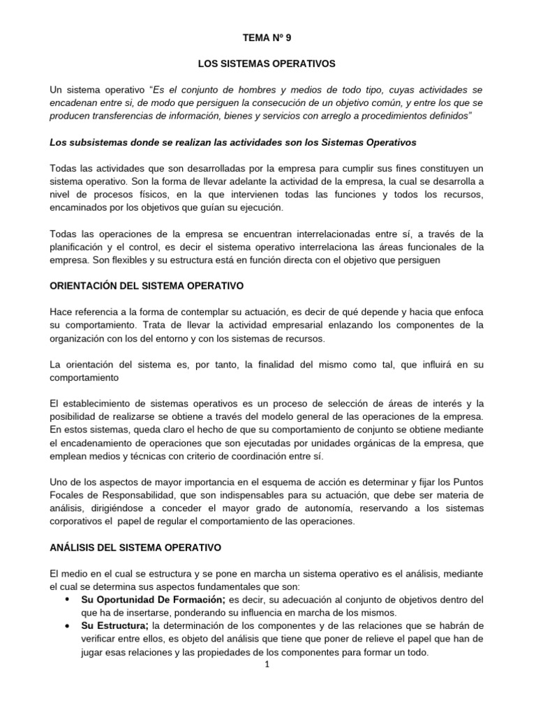 Tema 9 | PDF | Business | Sistema