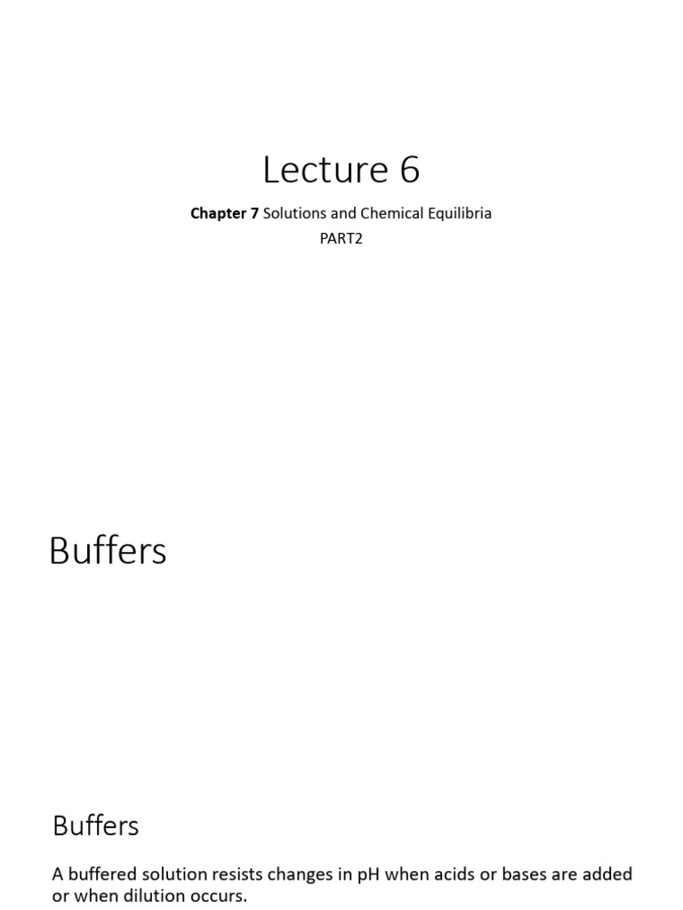 CHEM 223-Lecture 6-24.10.2024-Part 2 | PDF | Buffer Solution | Acid Dissociation Constant