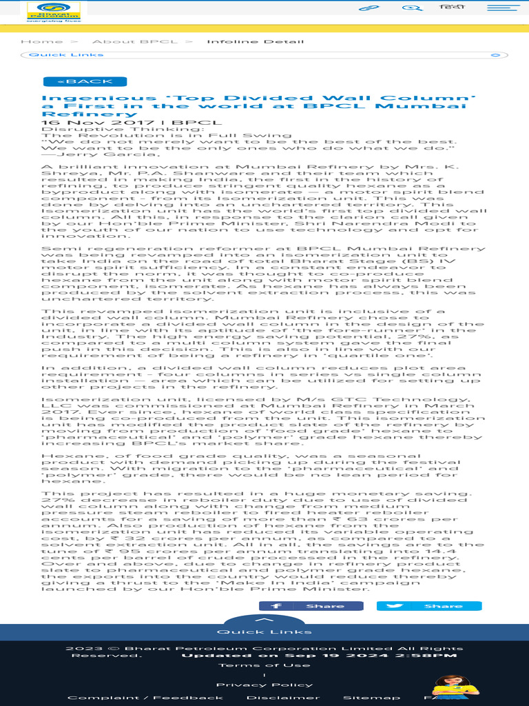 BPCL Stories | PDF | Petroleum | Hydrocarbons