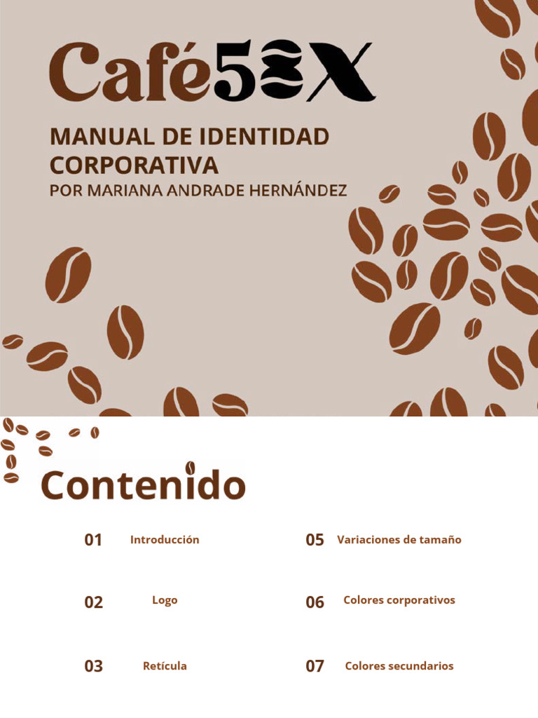 Manual Corporativo de Café58X | PDF | Marca | café
