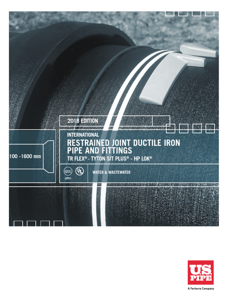 Restrained Joint Ductile Iron Pipe and Fittings | PDF | Pipe (Fluid ...