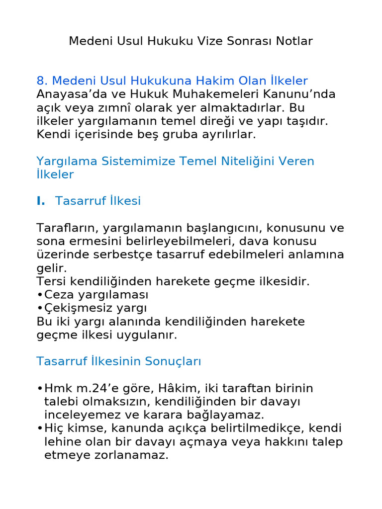 Medeni Usul Hukuku I | PDF