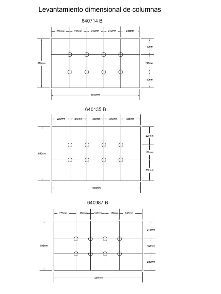Levantamiento Columnas | PDF
