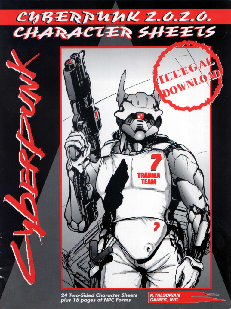 Cyberpunk 2020 - Sheet - Character Sheet Samples | PDF