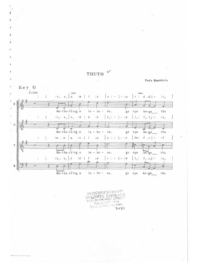 Thuto by Podu Mamabolo | PDF