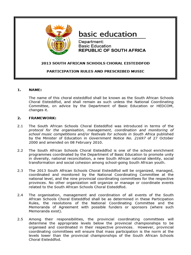 2013 SASCE - Senior Phase | PDF | Choir | Quartet