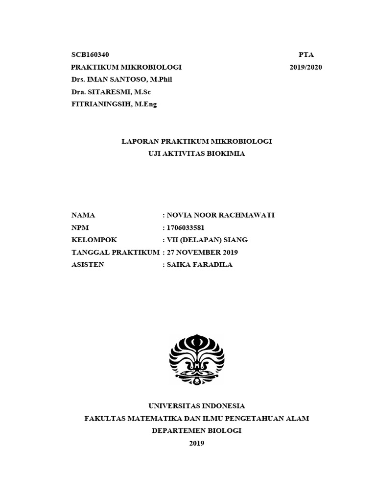 Laprak Uji Biokimia | PDF