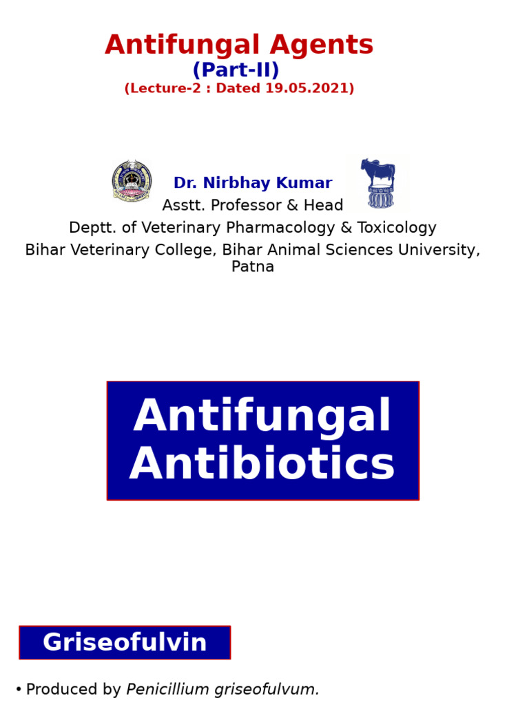 Overview of Antifungal Agents and Uses | PDF | Mycology | Pharmacology