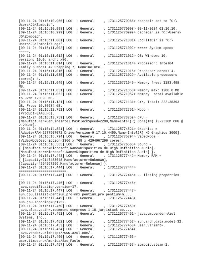 09 11 24 - 01 16 10 - DebugLog | PDF | Java (Programming Language ...